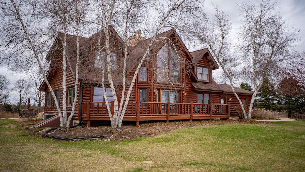 Log Cabin And Outbuildings With Beautiful Views, Timber And Prairie ...