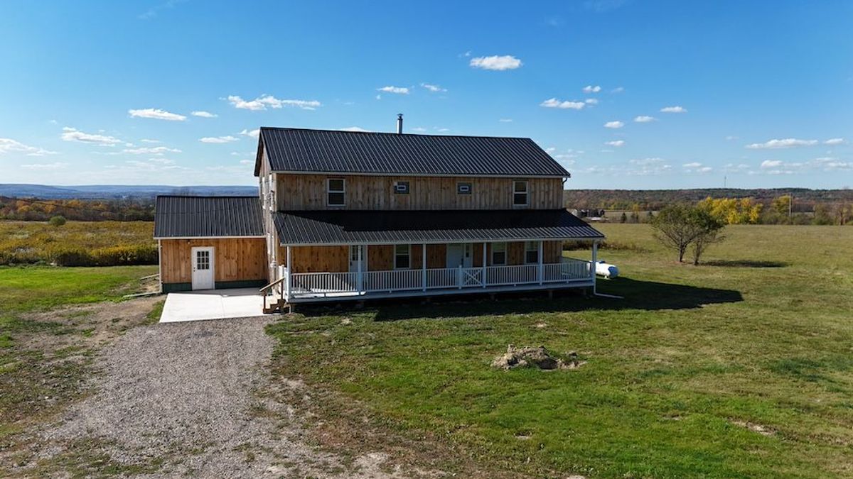 Updated Farmhouse With Barns, Ponds, Hunting Cabin With Views In ...