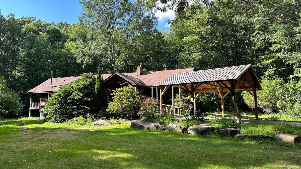 Secluded Custom Log Cabin And Garage With Significant Timber Value ...