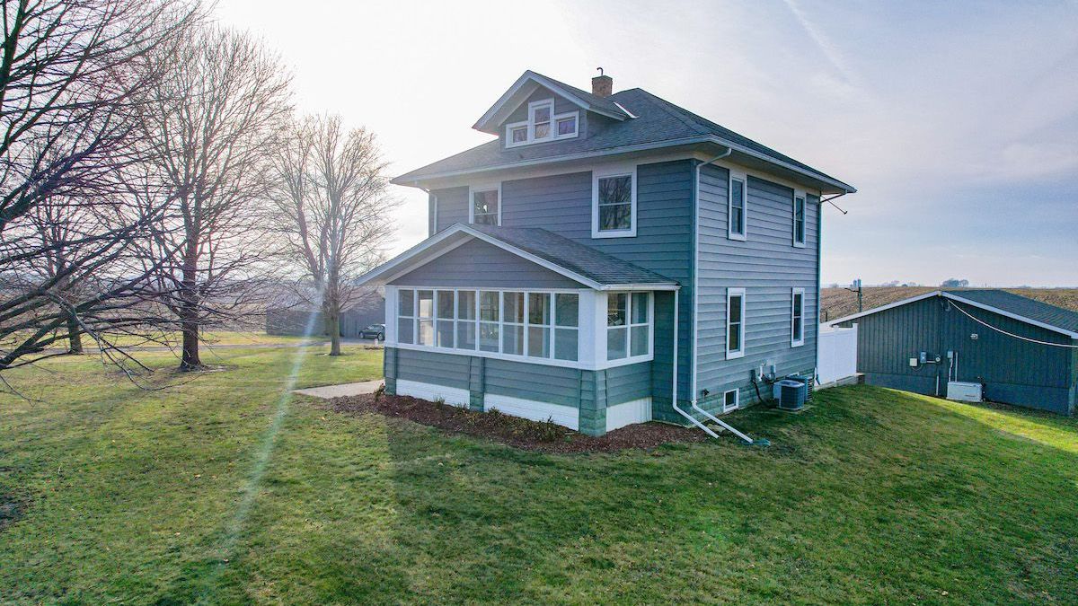 Updated Farmhouse, 5-Car Garage And Two Barns On Small Acreage For Sale ...