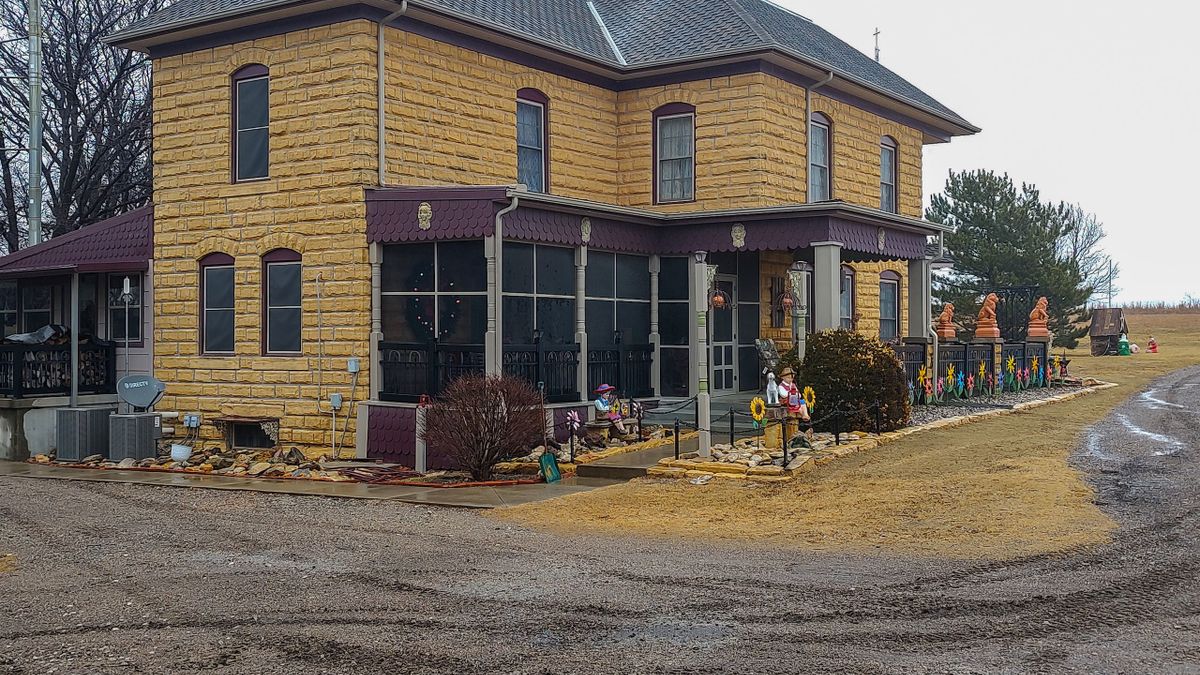 Large Stone Country Home And Ranch In Central KS | Whitetail Properties