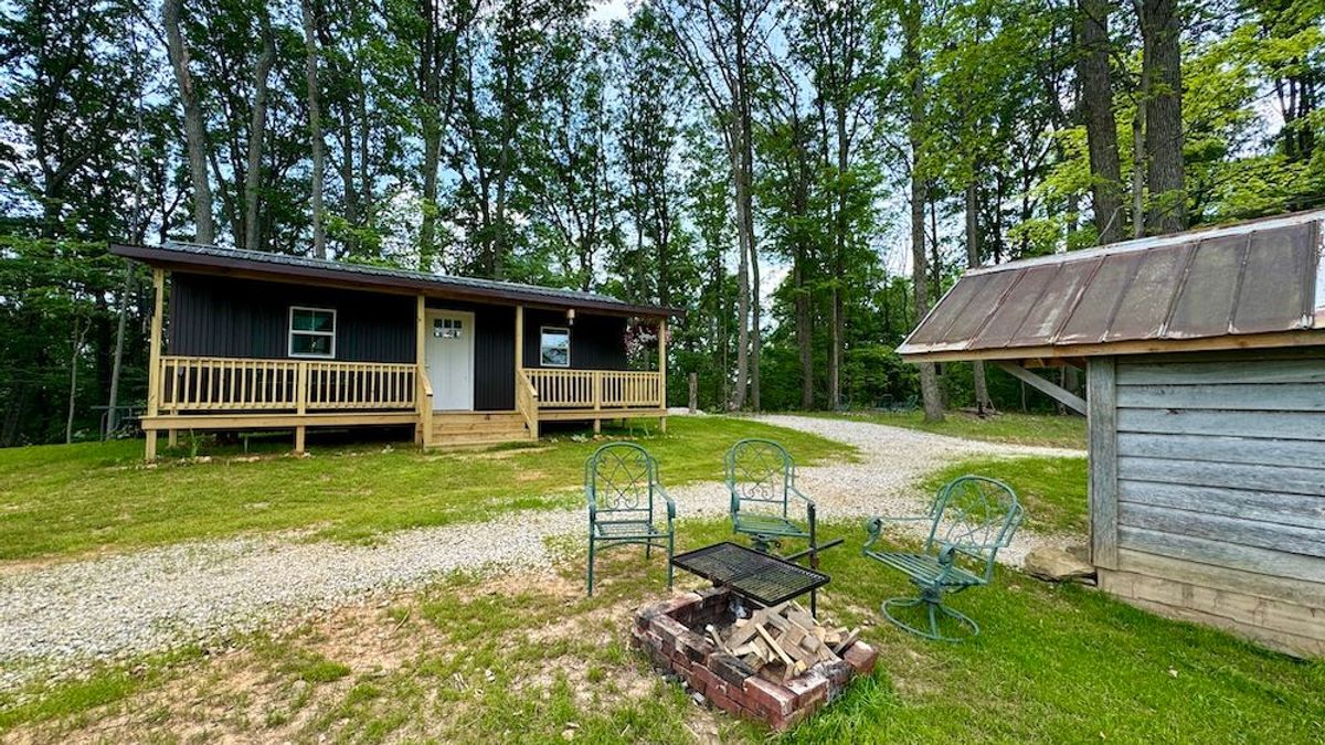 New Off Grid Cabin, Adjoins State Forest, Knobstone Trail, And With ...