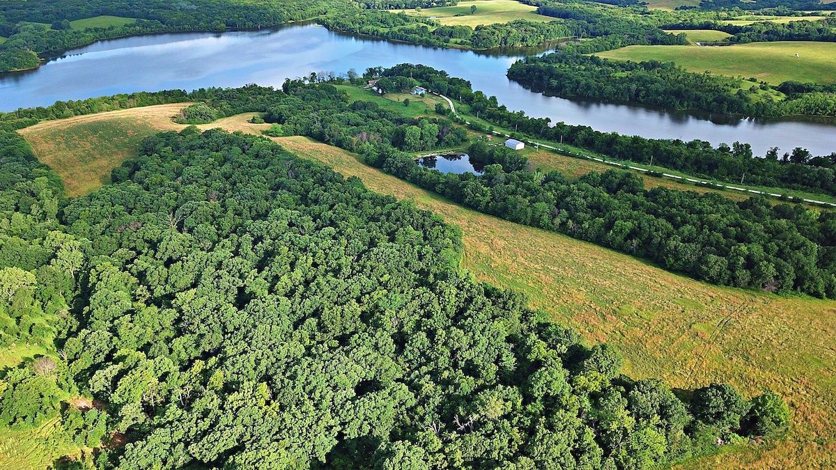 Hunting Farm Adjoining Harrison County Lake With Cabin, Shed And ...