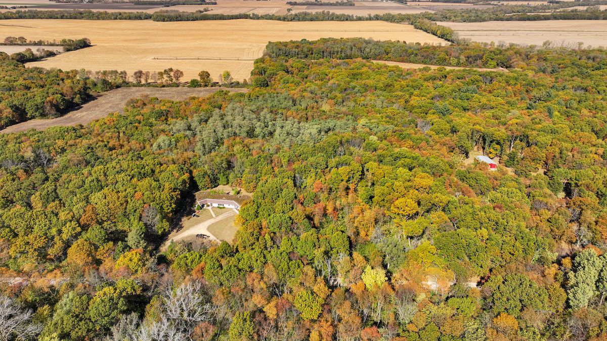 Secluded Berm Earth Home Nestled In The Timber Near Amboy | Whitetail ...